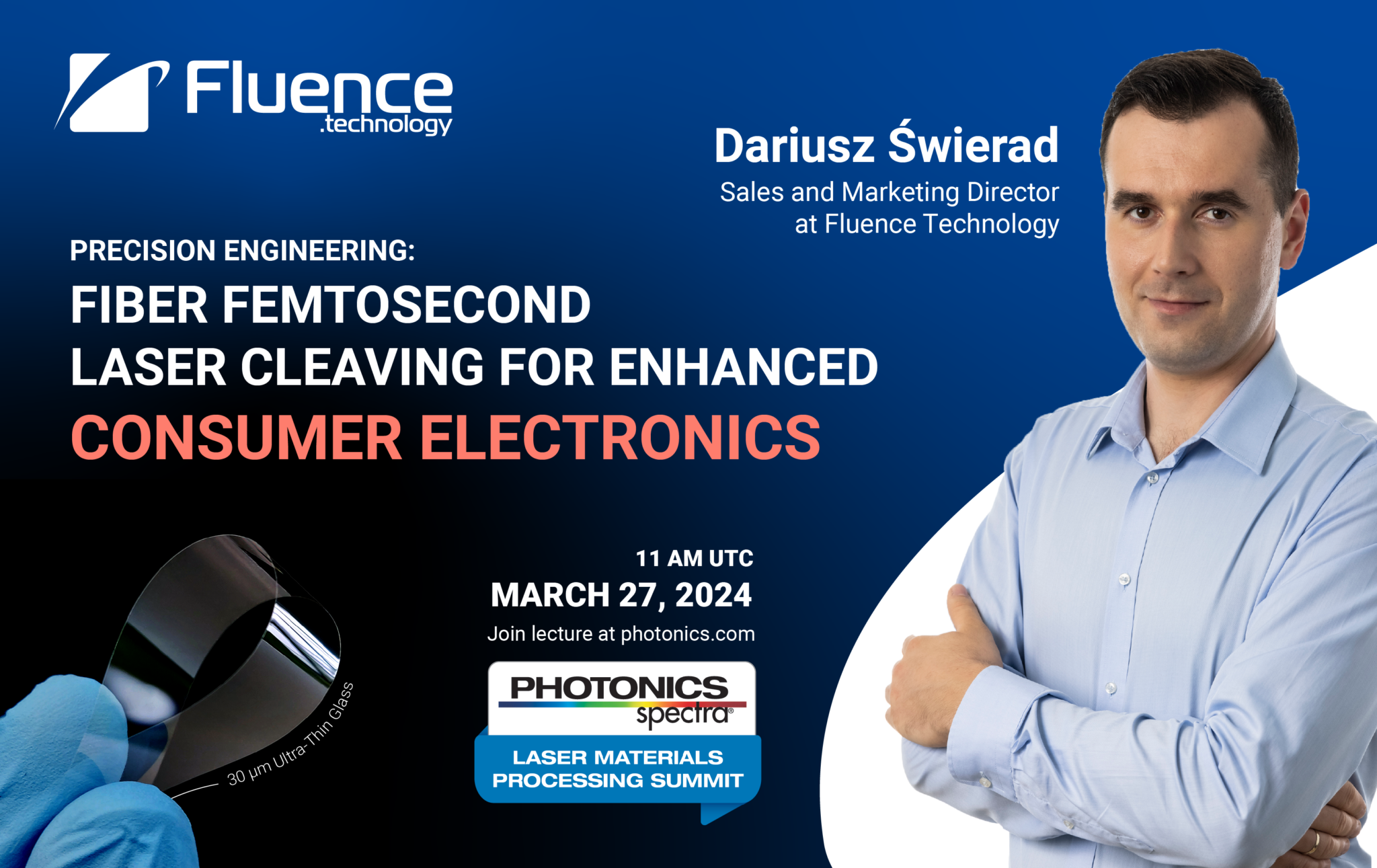 Femtosecond Laser Cleaving for Enhanced Consumer Electronics